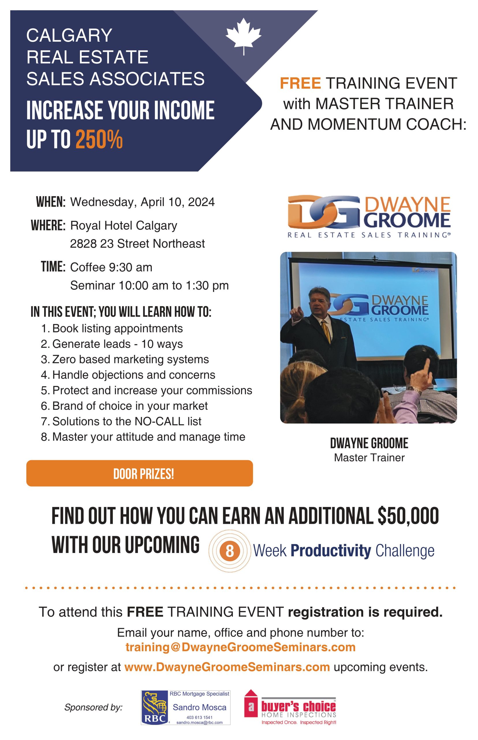Calgary Free Training Event - Dwayne Groome : Dwayne Groome Calgary Free Training Event - Dwayne Groome : Dwayne Groome